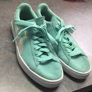 Puma | Shoes | Puma Mint Suede | Poshmark